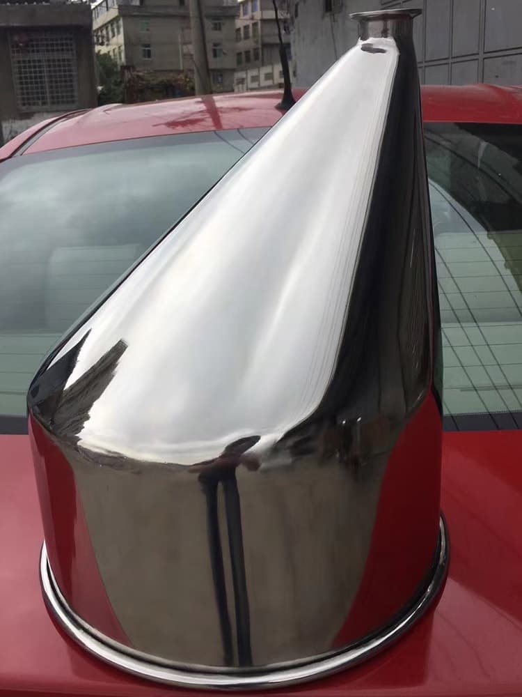 Heyi small powder feed liquid powder dosing 2L funnel discharge hopper