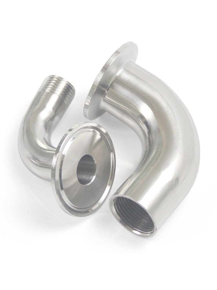 Sanitary Tri clamp x hosebarb Elbow