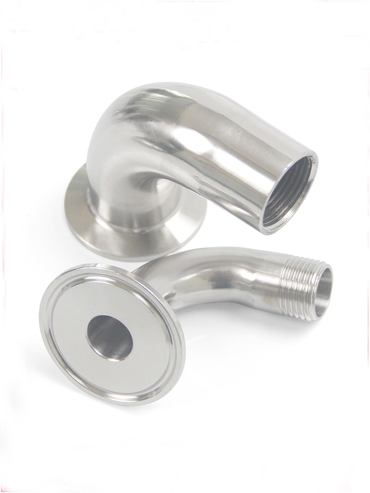 Sanitary Tri clamp Thread Weld elbow